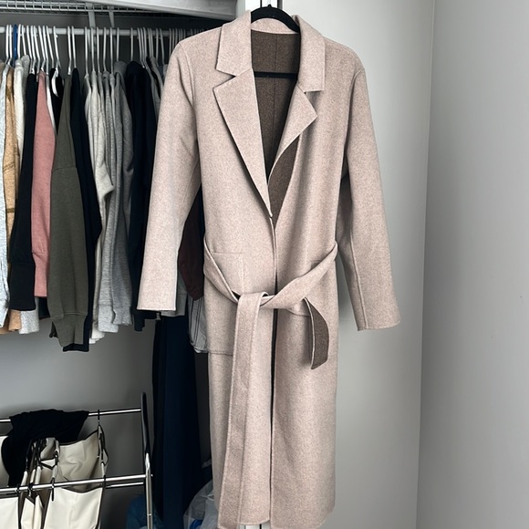 Reiss | Jackets & Coats | Reiss Elyse Wool Blend Reversible Wrap Coat ...